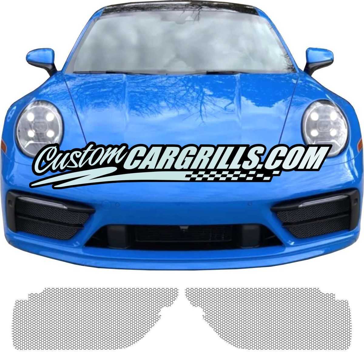 Porsche 992 Radiator Mesh Grills by customcargrills