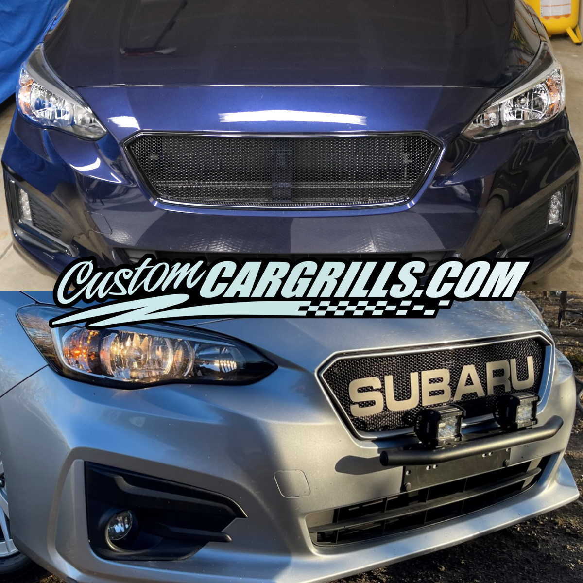 Custom Mesh Grills for Subaru Impreza by customcargrills.com