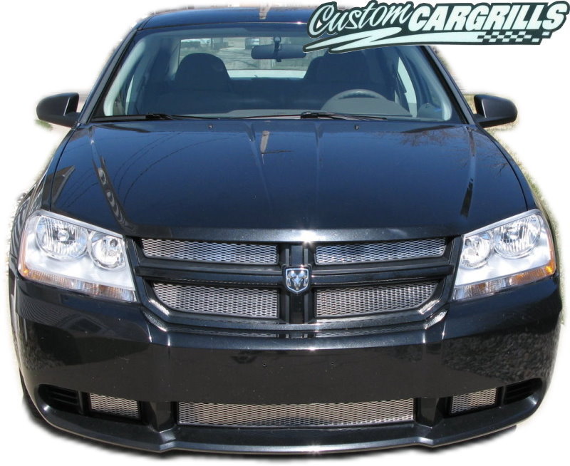 2007-10 Dodge Avenger Mesh Grill Inserts by customcargrills