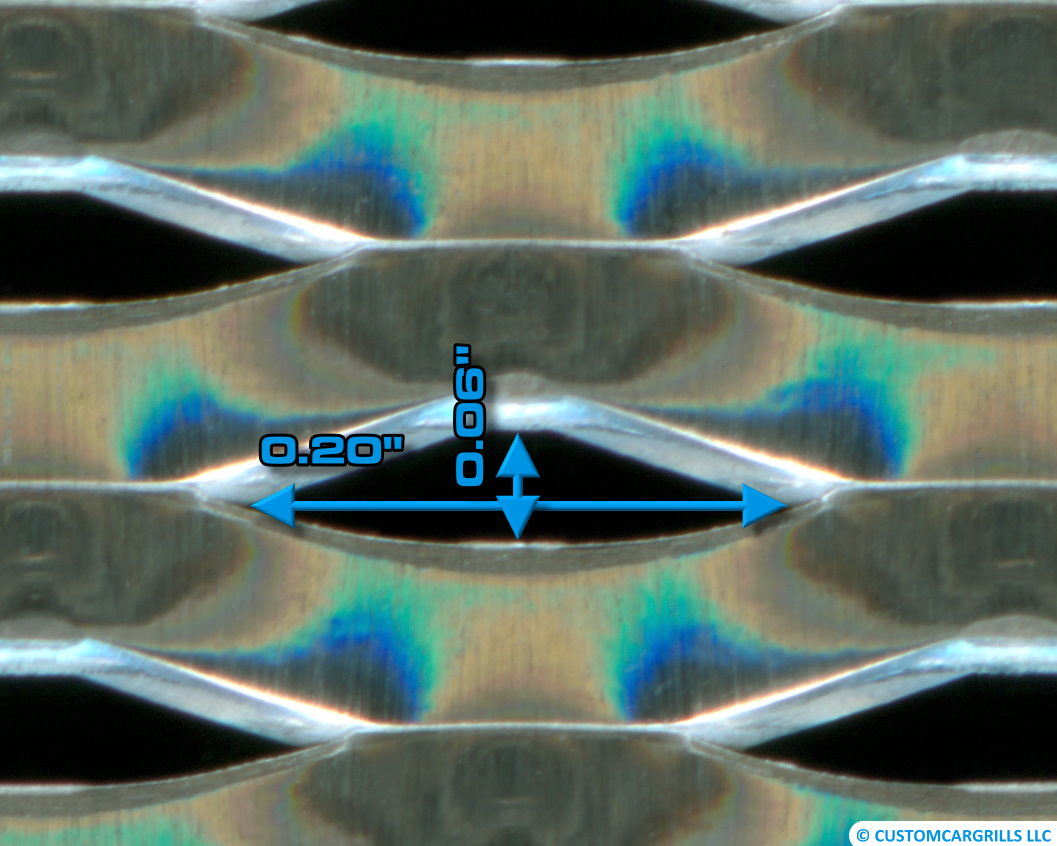 CCG UNIVERSAL 16" x 48" HD SMALL DIAMOND ALUMINUM GRILL GRILLE MESH ...