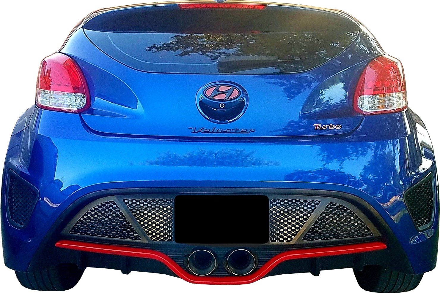 PERF GT REAR BUMPER MESH W/O SENSOR CUTOUT FOR A 2012-17 HYUNDAI ...